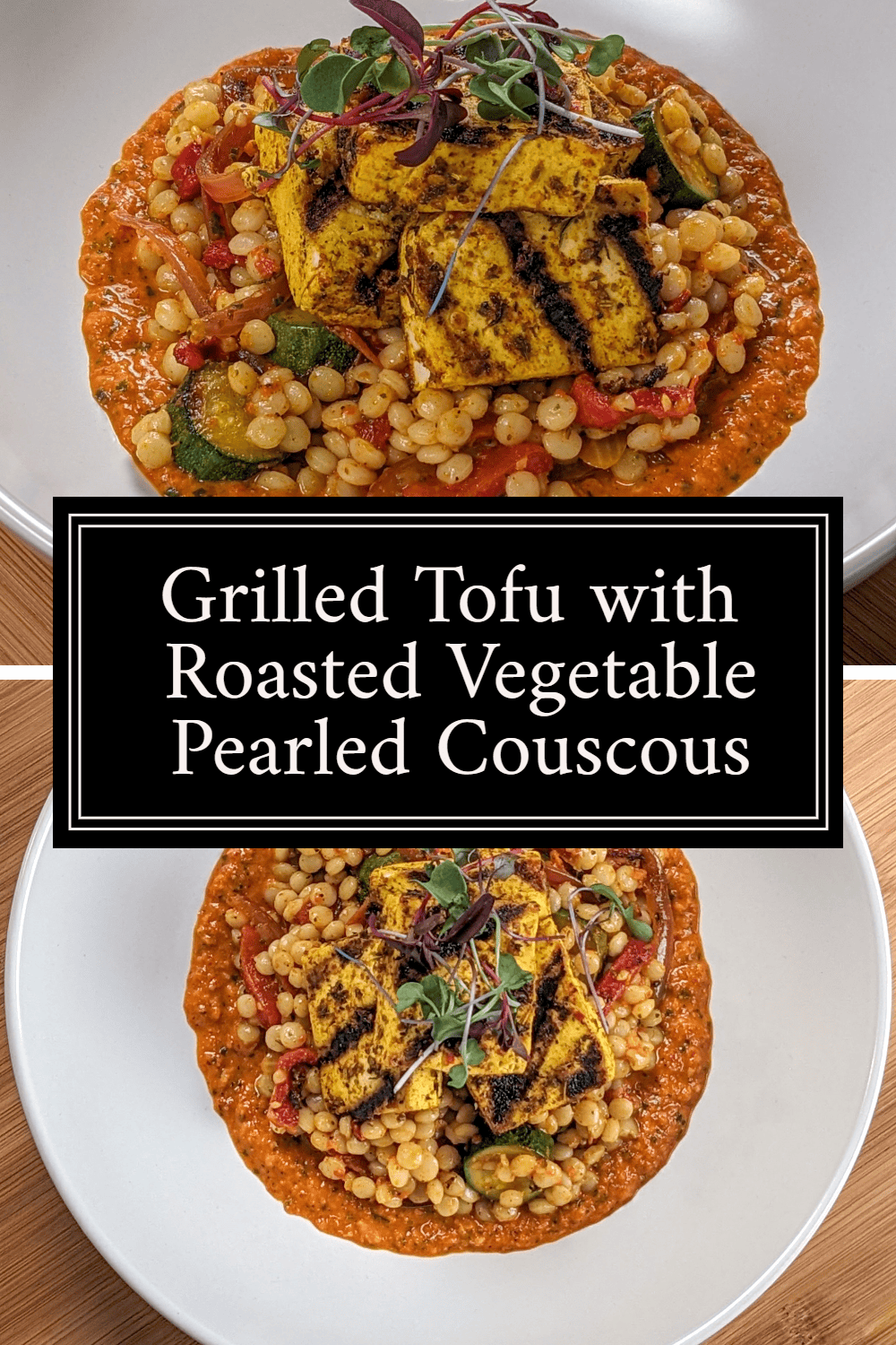 Roasted Tofu and Vegetables with Spicy Romesco Sauce - Just Maika Cooking