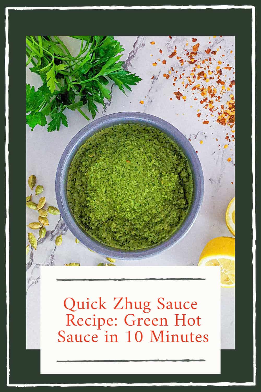 Quick Zhug Sauce - Just Maika Cooking