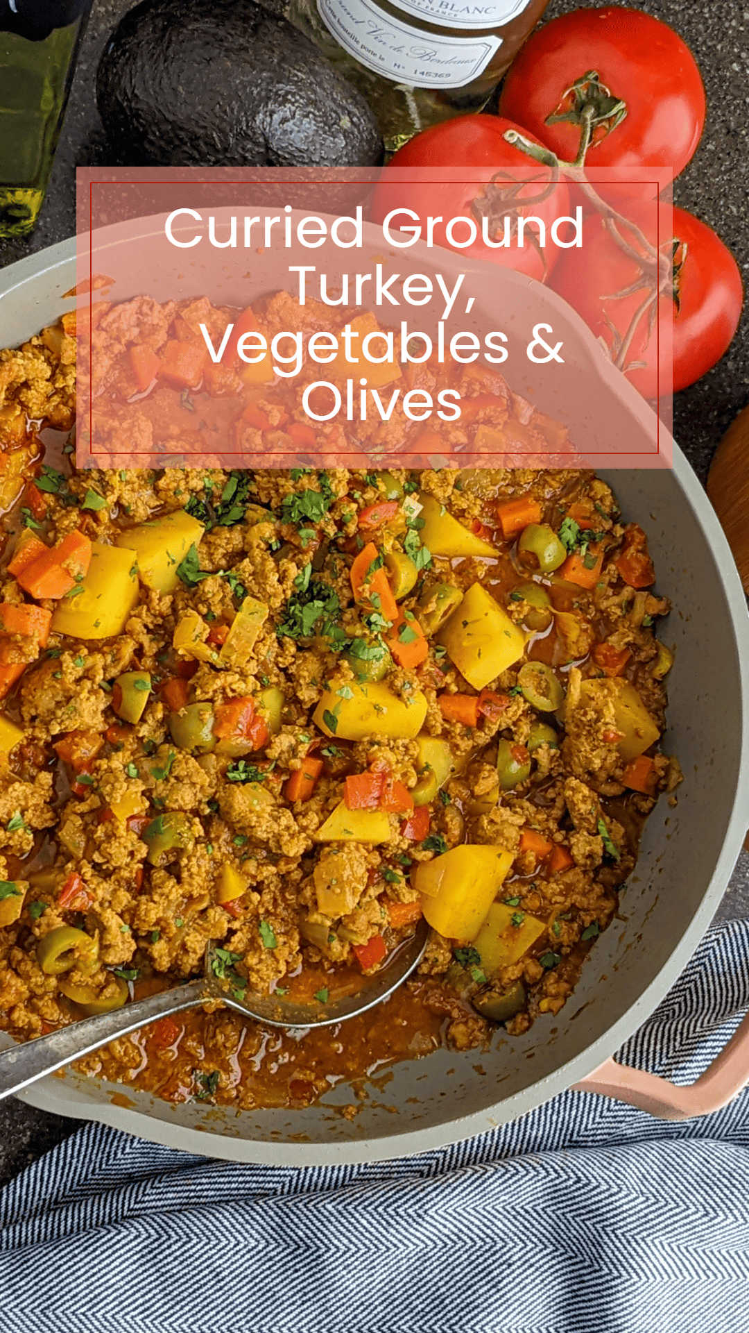 Easy Healthy Ground Turkey Curry Picadillo Twist - Just Maika Cooking