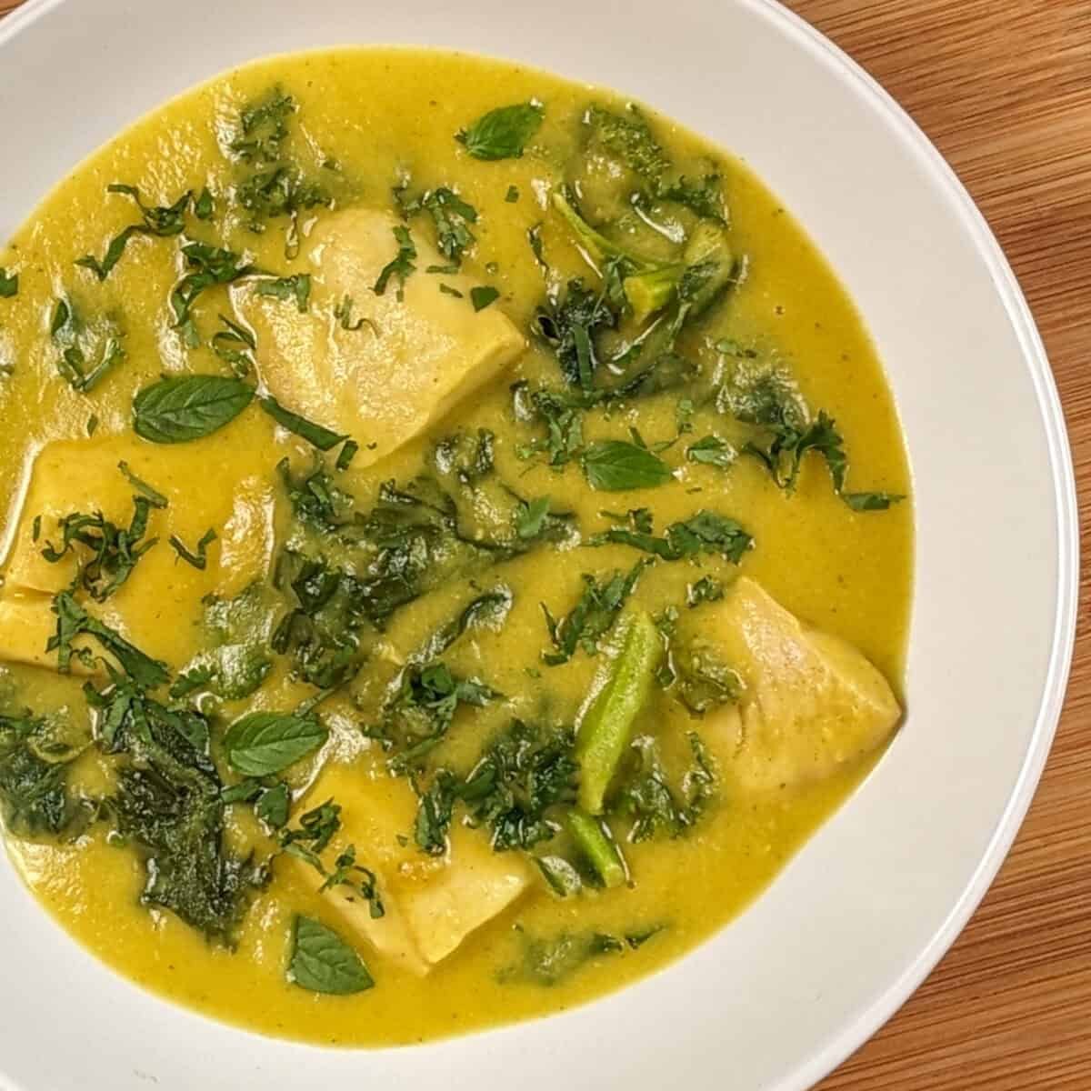 Best Fragrant Creamy Potato Coconut Curry Fish Soup - Just Maika Cooking