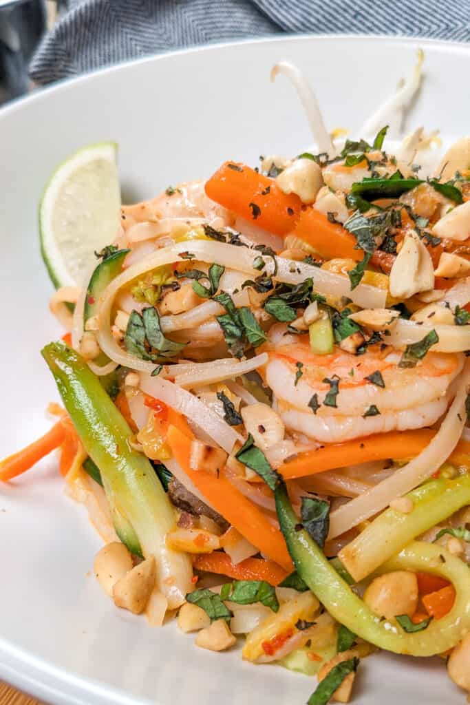 Shrimp and Pork Belly Pad Thai - Spring Roll Style - Just Maika Cooking