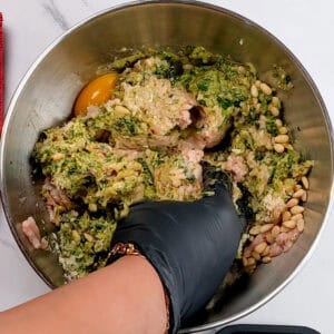 Spicy Greek Chicken Meatball Rice Bowl - Just Maika Cooking