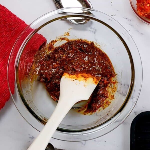 Easy Spicy Turmeric Calabrian Chili Pepper Wet Rub - Just Maika Cooking