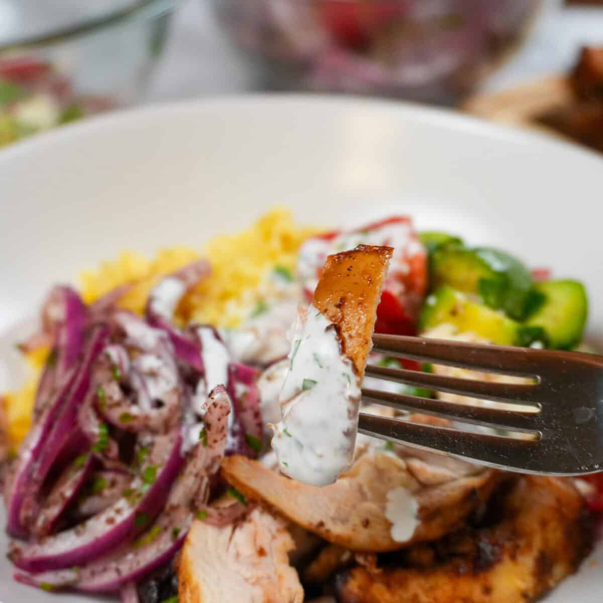 Beituti Chicken Shawarma Rice Bowl | Quick and Easy - Just Maika Cooking