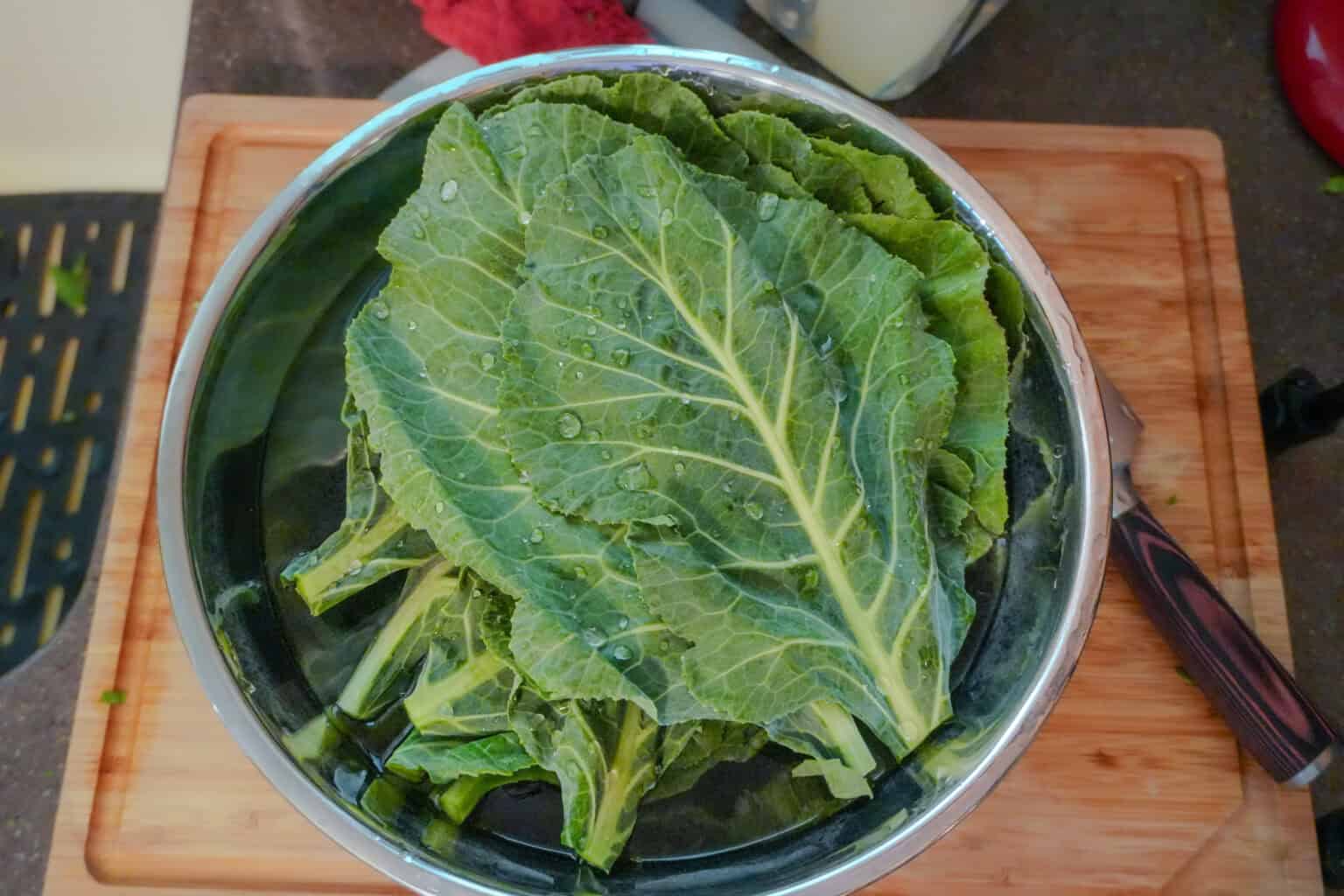 How to Trim and Slice Collard Greens (Step-by-Step Guide) - Just Maika ...