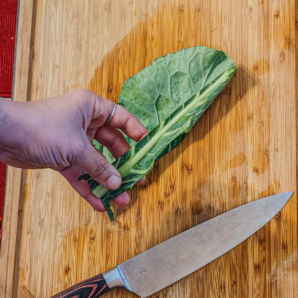 How to Trim and Slice Collard Greens (Step-by-Step Guide) - Just Maika ...