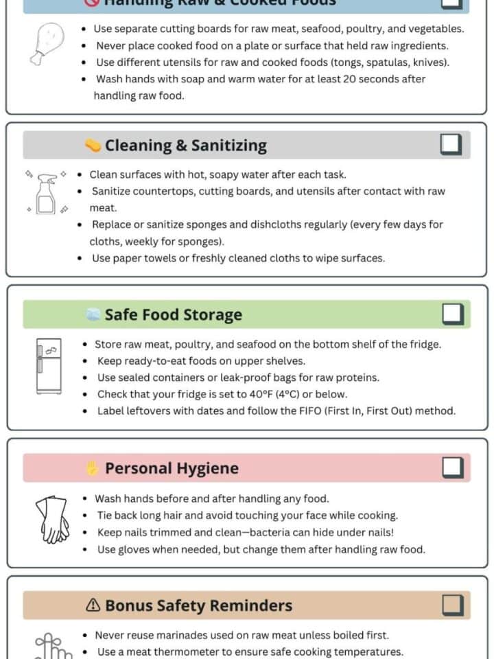 How to Prevent Cross-Contamination in Your Kitchen - Just Maika Cooking