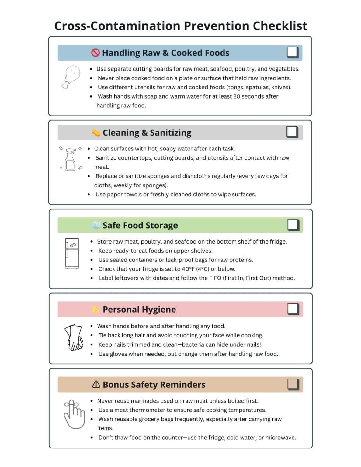 How to Prevent Cross-Contamination in Your Kitchen - Just Maika Cooking
