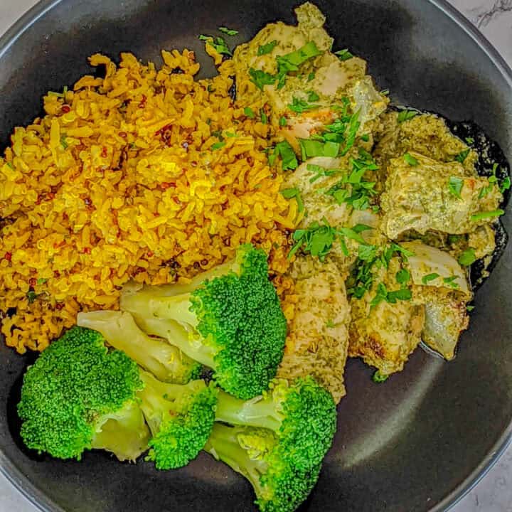 Zhoug Chicken in the Air Fryer - Just Maika Cooking
