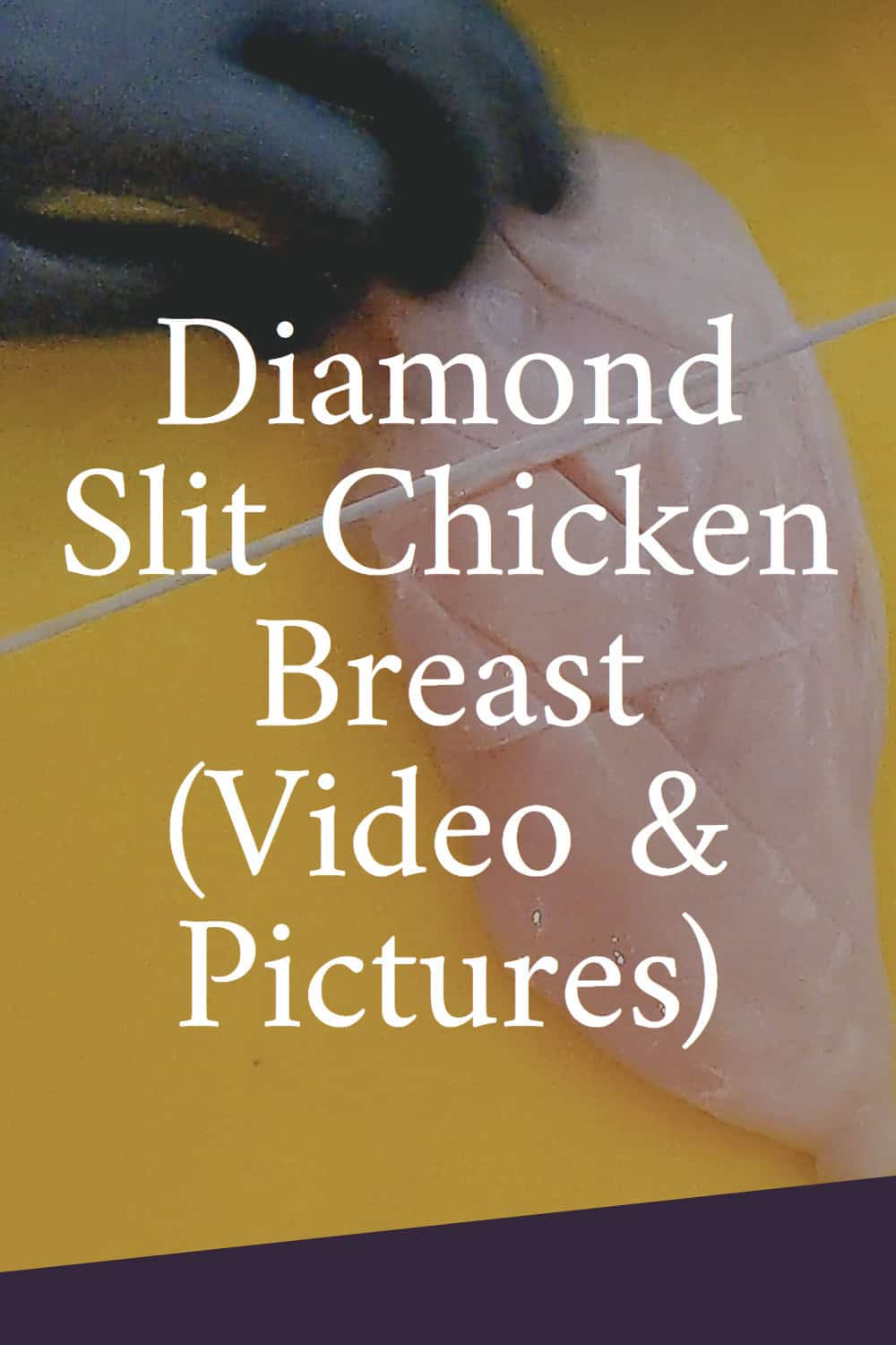 Diamond Slit Chicken Breast (Video & Pictures) - Just Maika Cooking