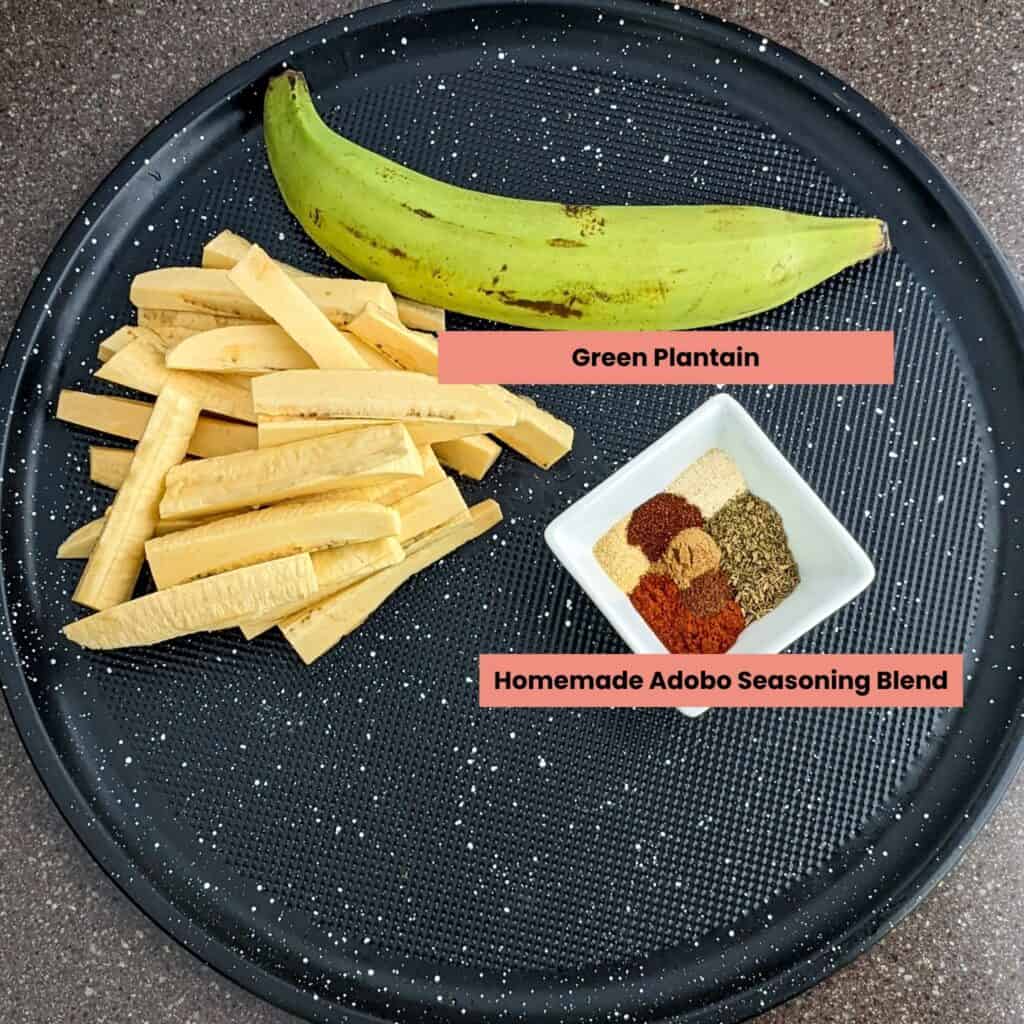 Air Fryer Chicken Thighs, Loaded Plantain Fries and Pepper Slaw - Just ...