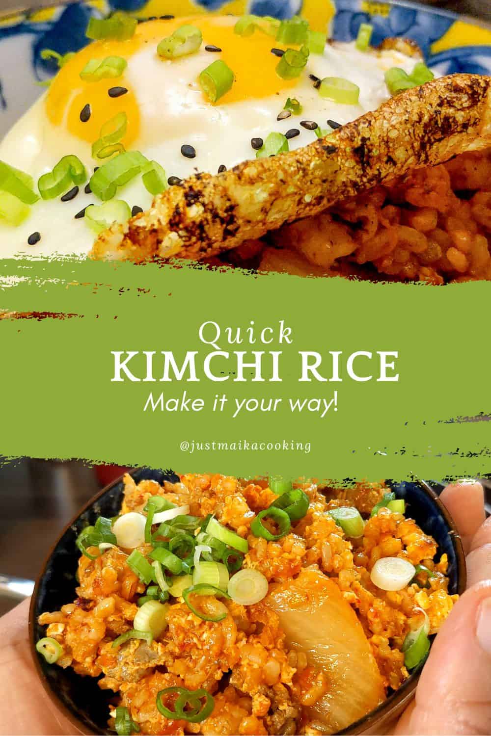 Kimchi Fried Rice Recipe – Simple Base You Can Build On - Just Maika ...