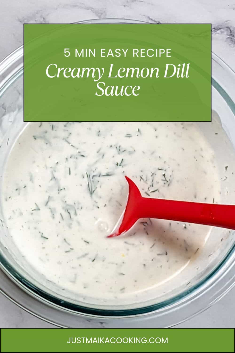 Creamy Lemon Dill Sauce Recipe for Salmon and Chicken - Just Maika Cooking